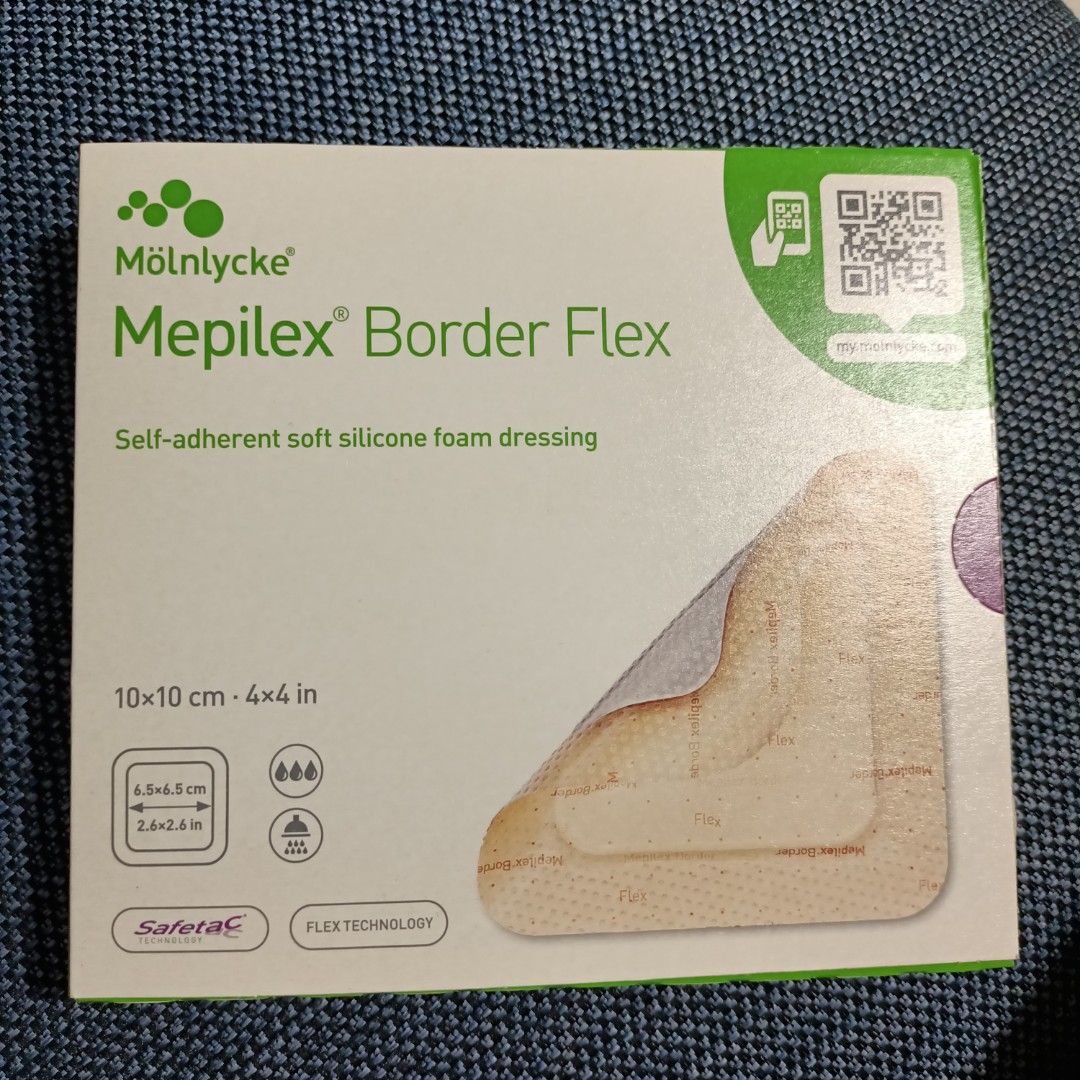 Mepilex Border Flex 10cm x 10cm, Health & Nutrition, Medical Supplies ...