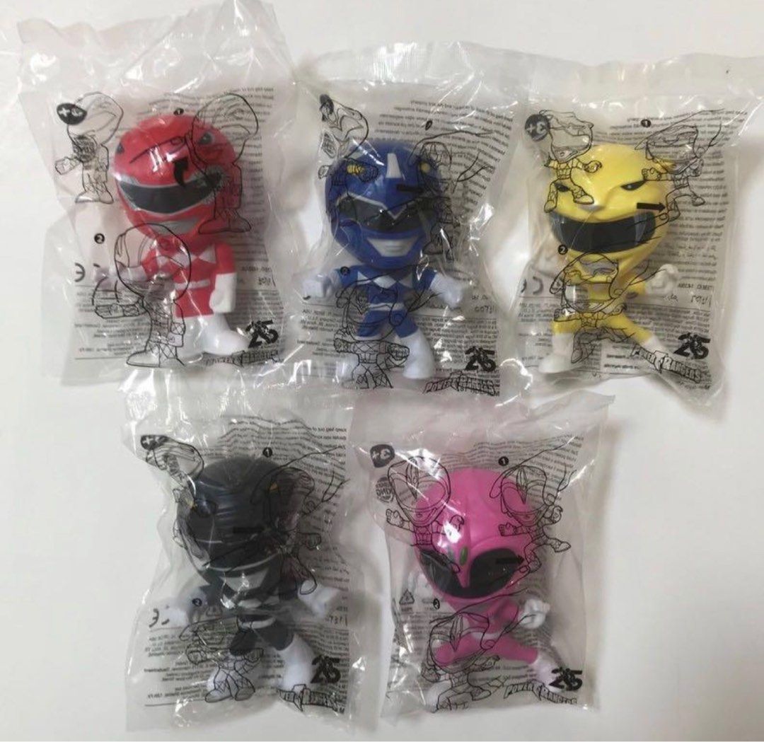 Mighty Morphin Power Rangers Burger King set of 5 ($50) POWER RANGERS ...