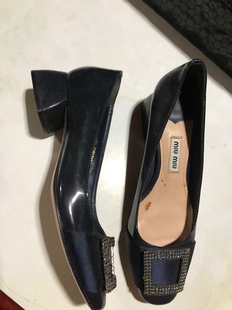Miu Miu authentic prada by miu miu, Women's Fashion, Footwear, Flats & Sandals on Carousell