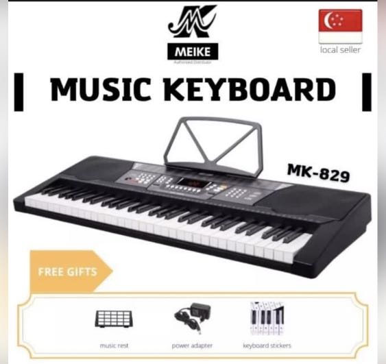 MK-829 Musical Piano Keyboard, Hobbies & Toys, Music & Media, Musical ...