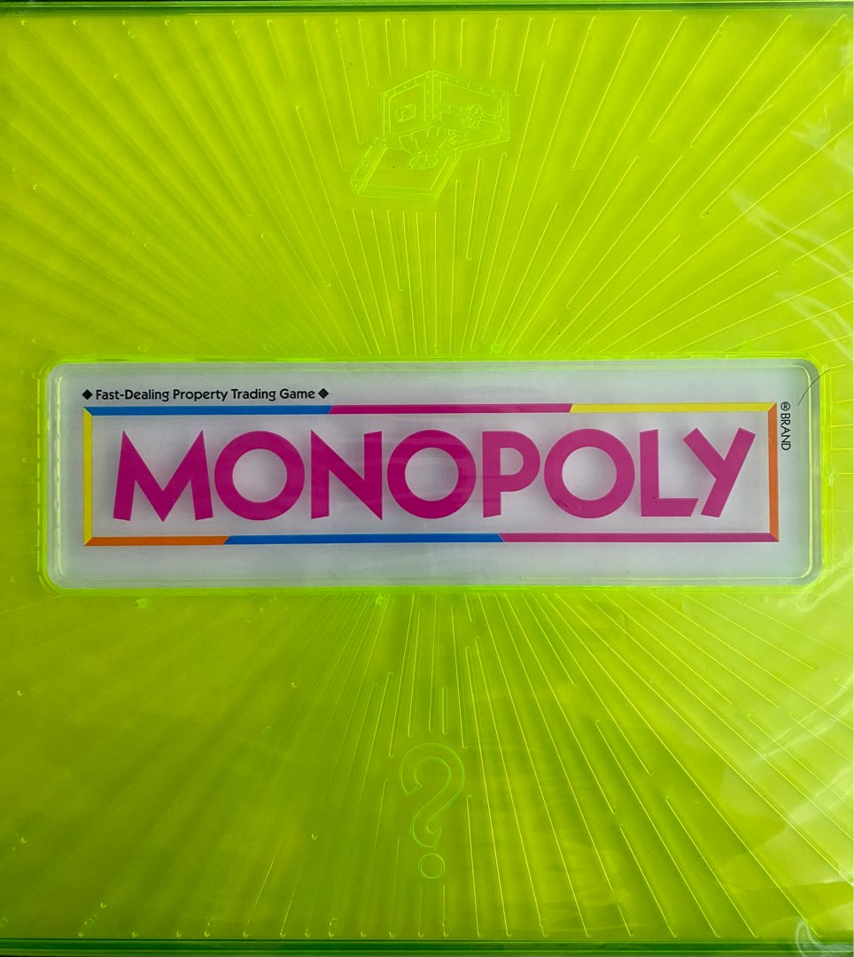 Monopoly - Neon Pop Board Games, Hobbies & Toys, Toys & Games on Carousell