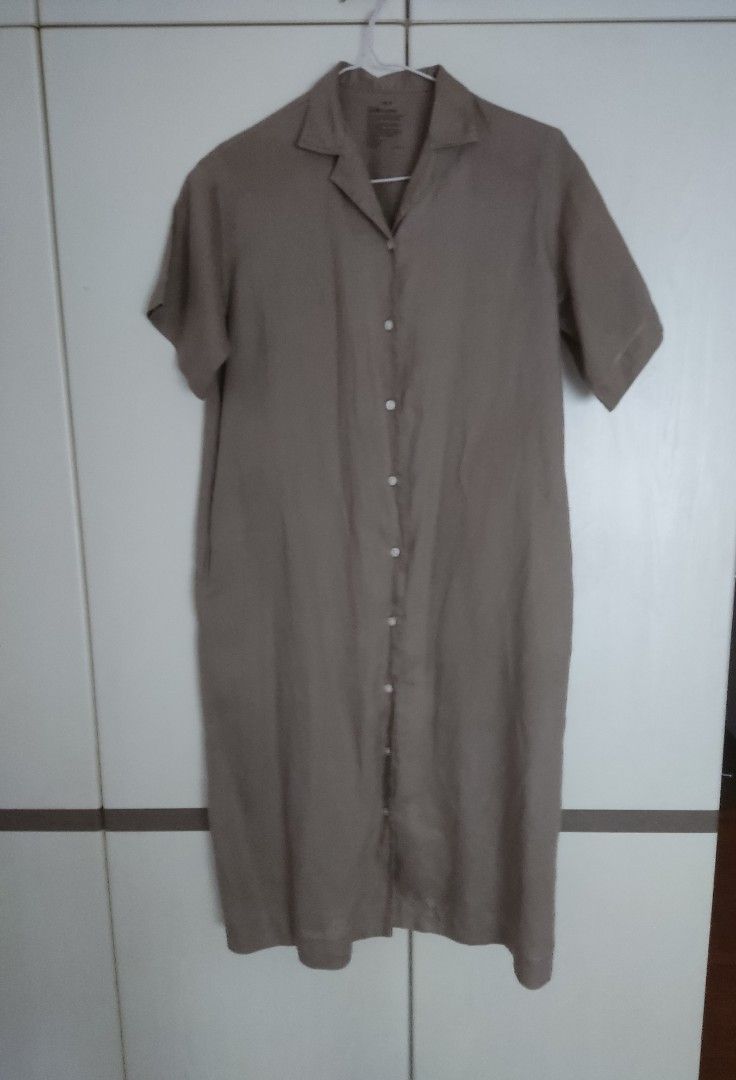 Muji linen dress, Women's Fashion, Dresses & Sets, Dresses on Carousell