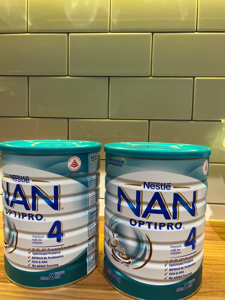 Nan Optipro 4 1.6kg x 2 ( Brand New with Seal), Babies & Kids, Nursing ...
