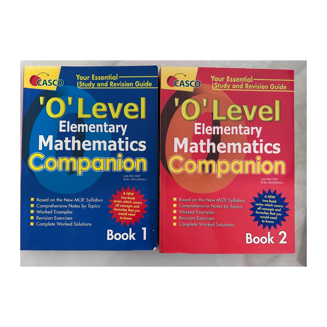 Casco O Level Elementary Mathematics Companion Book 1 and 2, Hobbies ...