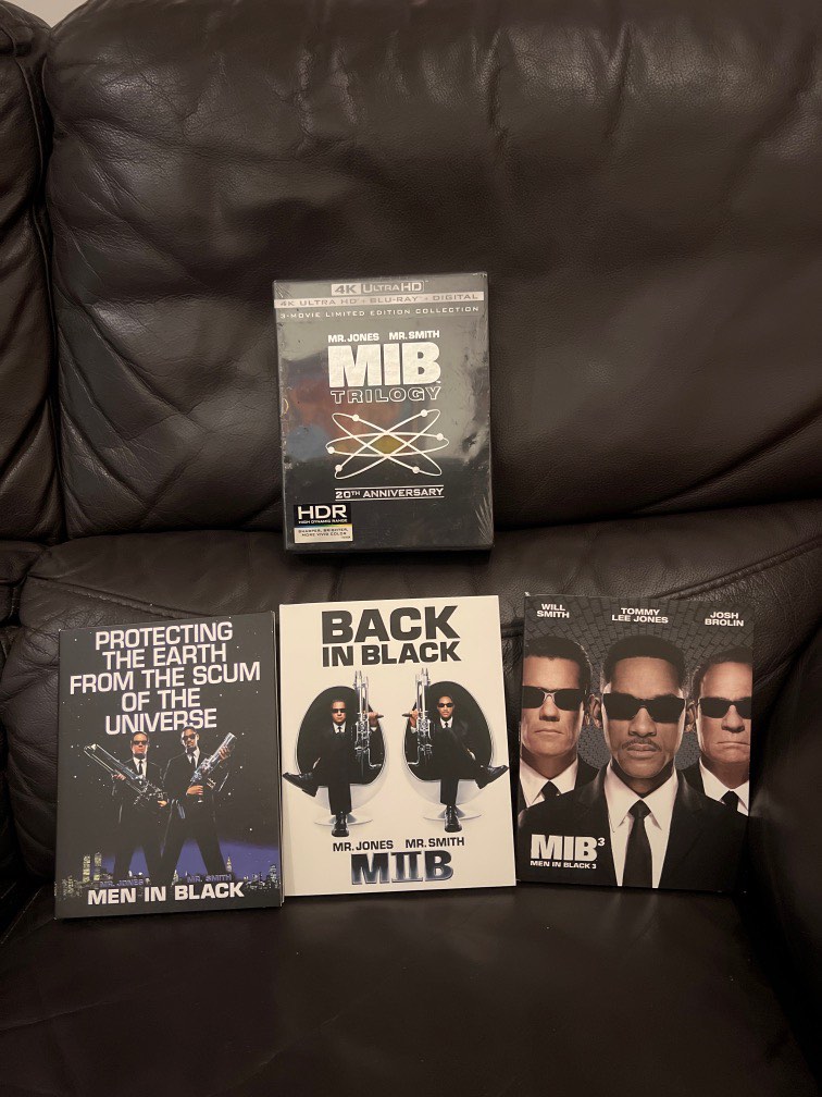 (OOP)(4K 3films) Men In Black Trilogy 4K : Limited Edition Digibook 4K UHD Ultra HD Blu-ray ...