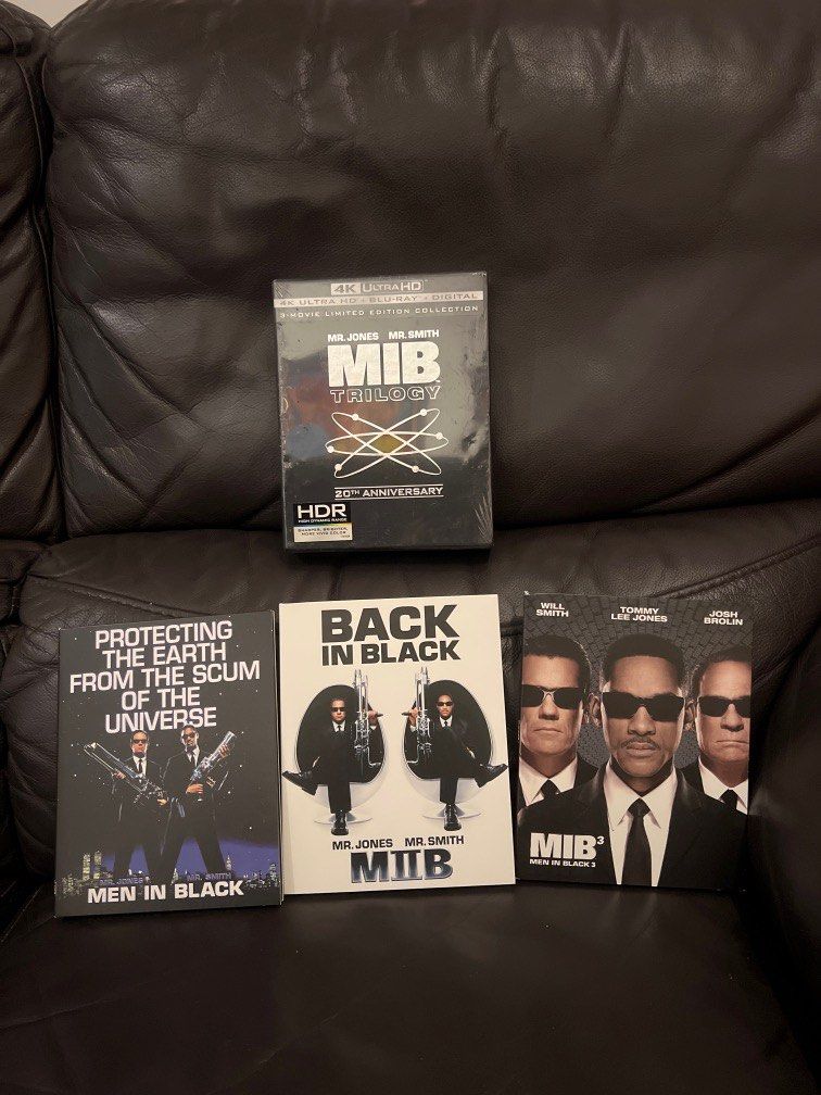 (OOP)(4K 3films) Men In Black Trilogy 4K : Limited Edition Digibook 4K UHD Ultra HD Blu-ray ...