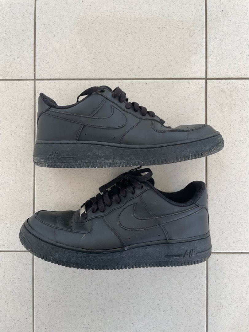 Original Nike AF1 Air Force 1 Triple Black, Men's Fashion, Footwear ...