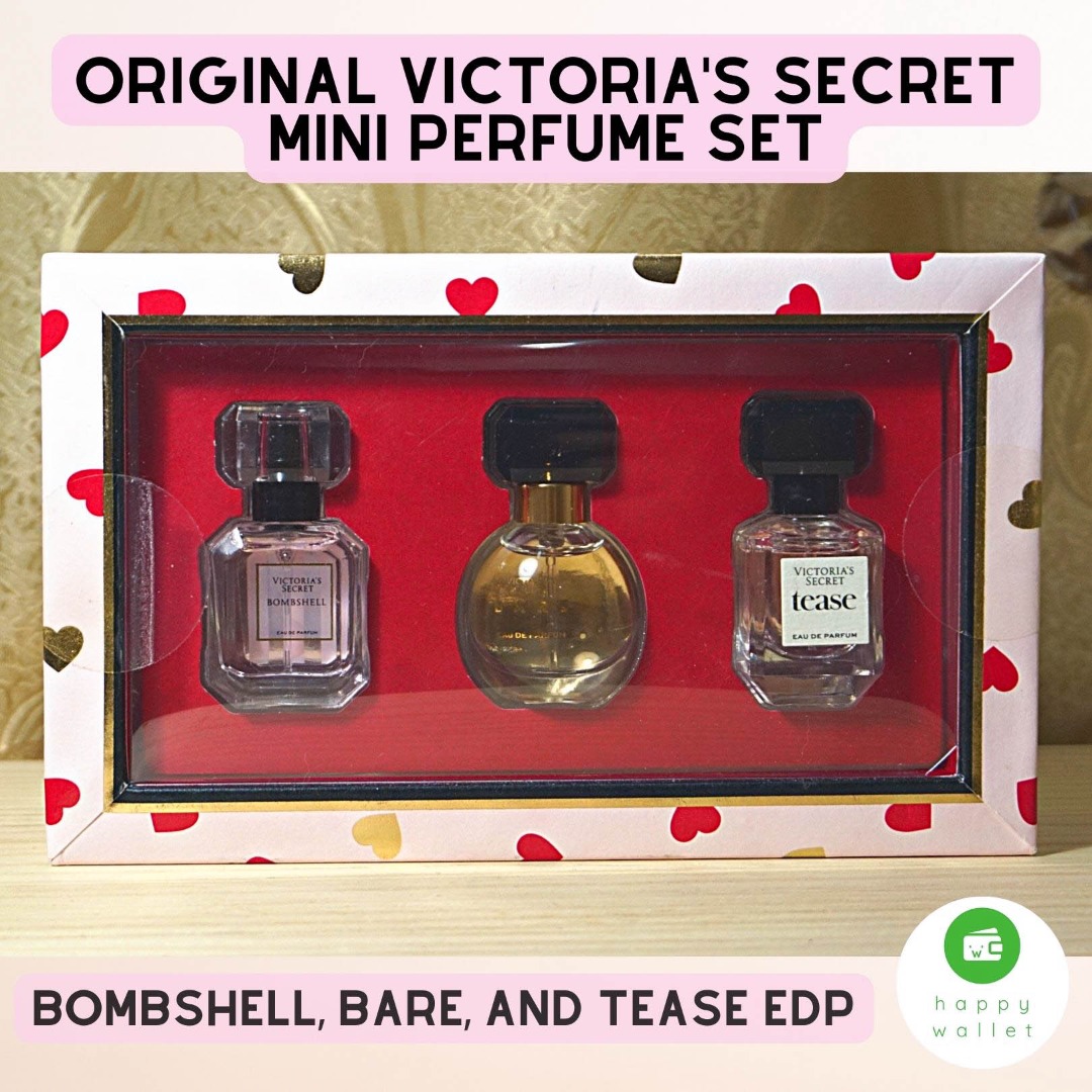 ORIGINAL Victoria's Secret Miniature Perfume Set VS Bombshell, Bare ...