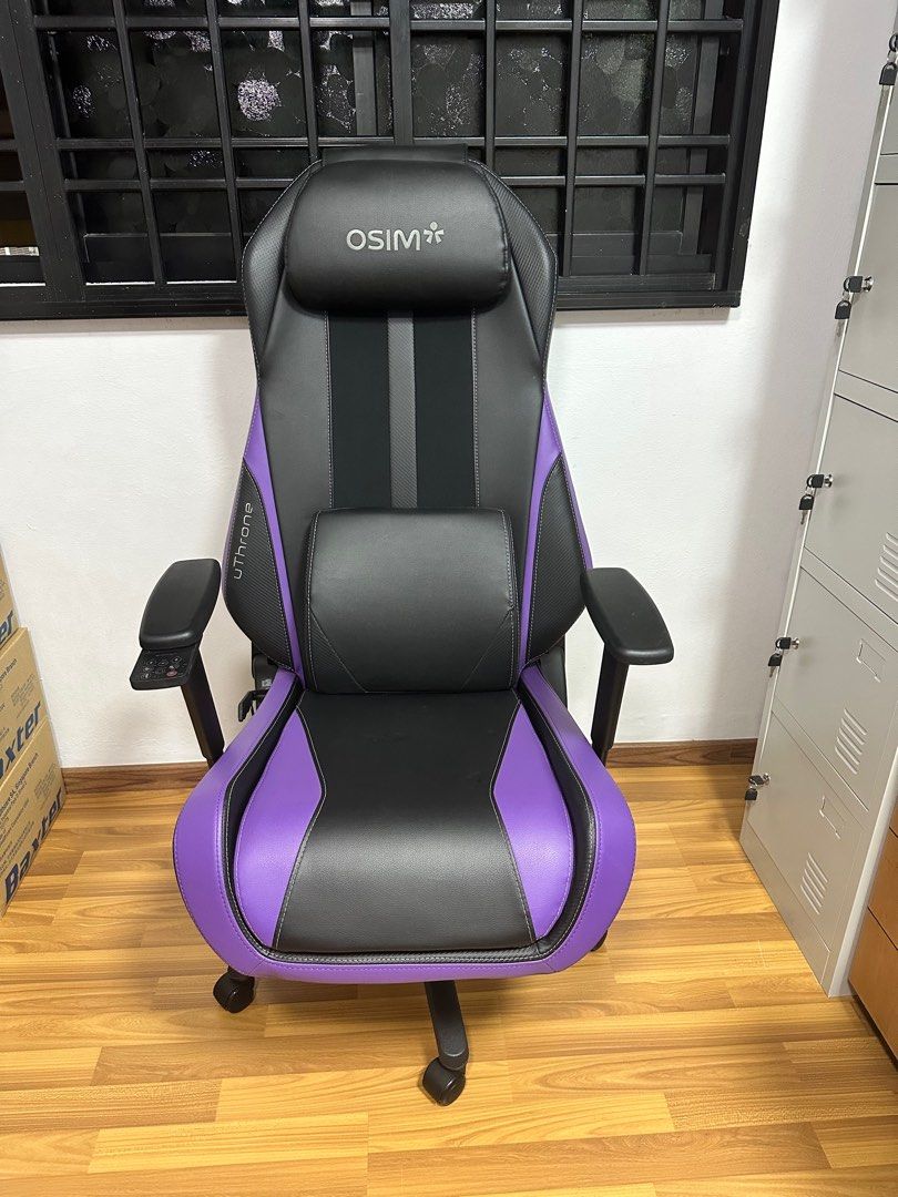 Osim UThrone massage and gaming chair, Furniture & Home Living ...