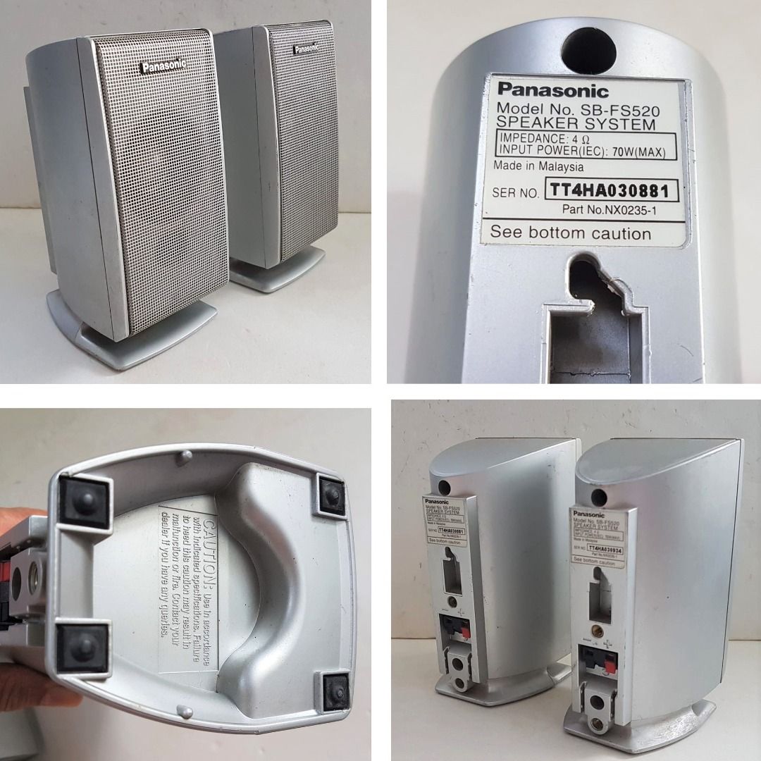 Panasonic Standing Speakers, 2 Speakers for $15, Bookshelf, Tower ...