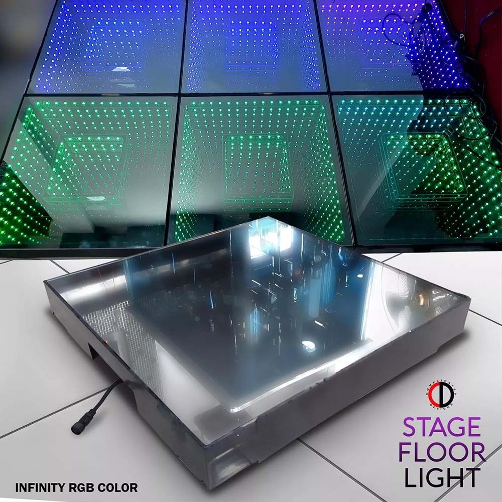 Party Wedding Event LED Dance Floor Interactive Infinity Mirror LED Floor Tiles RGB, Furniture ...