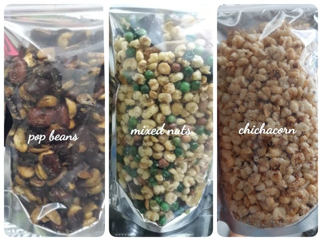 PEANUTS, GARLIC NUT CRACKER, POP BEANS, MIXED NUTS, CHICHACORN ...