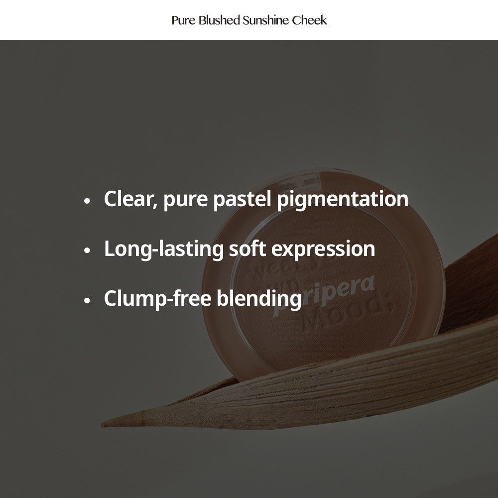 Peripera Pure Blushed Sunshine Cheek 07 Milky Peach (4.2g blush ...