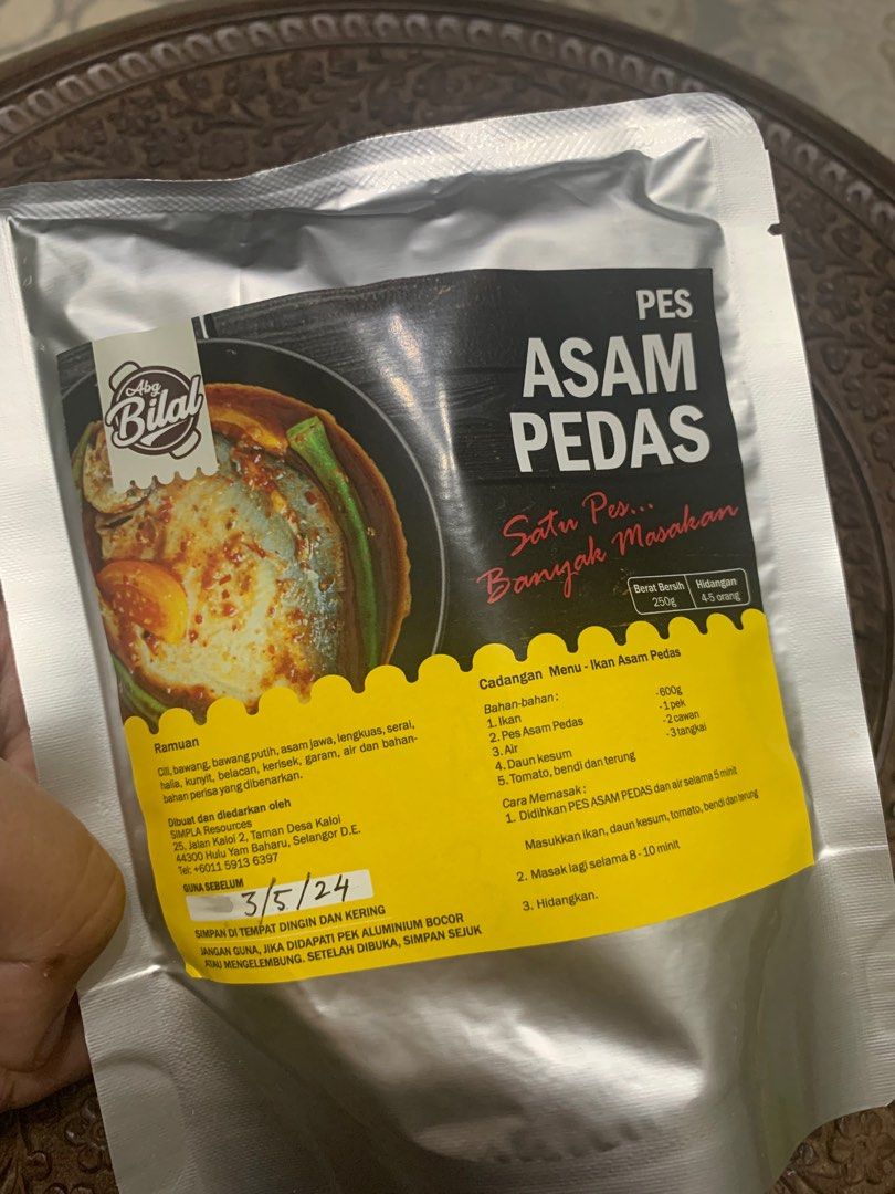 Pes Masakan Abang Bilal - Asam Pedas & Tiga Rasa, Food & Drinks, Spice ...