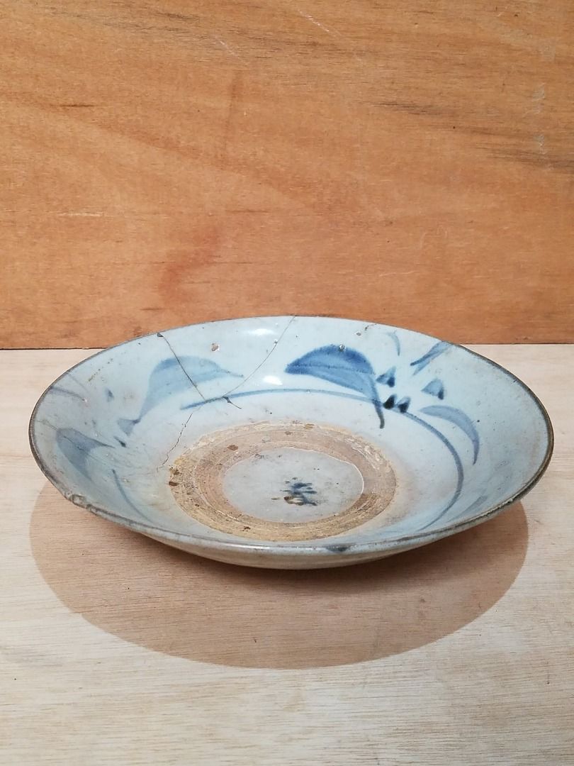 Piring Kuno Tapal Kuda Blue White Era Dinasti Ming 21.3 Cm, Antik ...