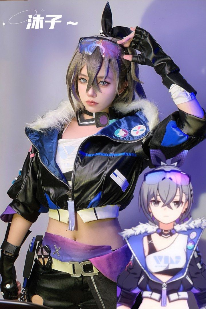 [PO] Silver Wolf Honkai Star Rail Cosplay Costume Wig Shoes, Women's ...