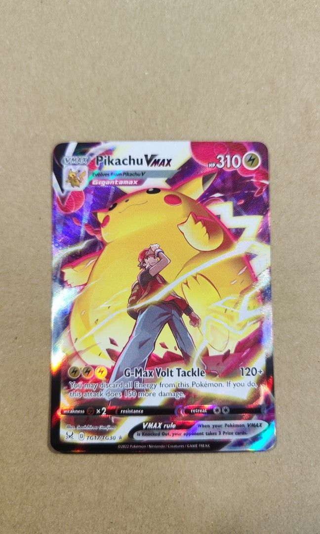 Pokemon Lost Origin Pikachu Vmax TG 17/30, Hobbies & Toys, Toys & Games ...