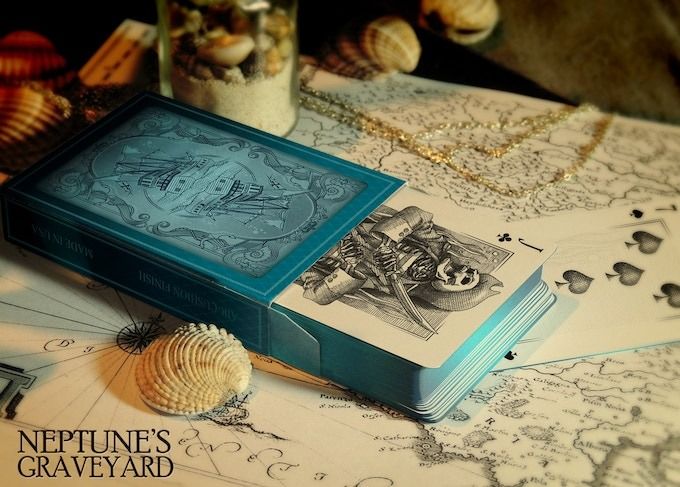 Poker Cards - Bicycle Neptune's Graveyard (Ship) Playing Cards (Blue ...