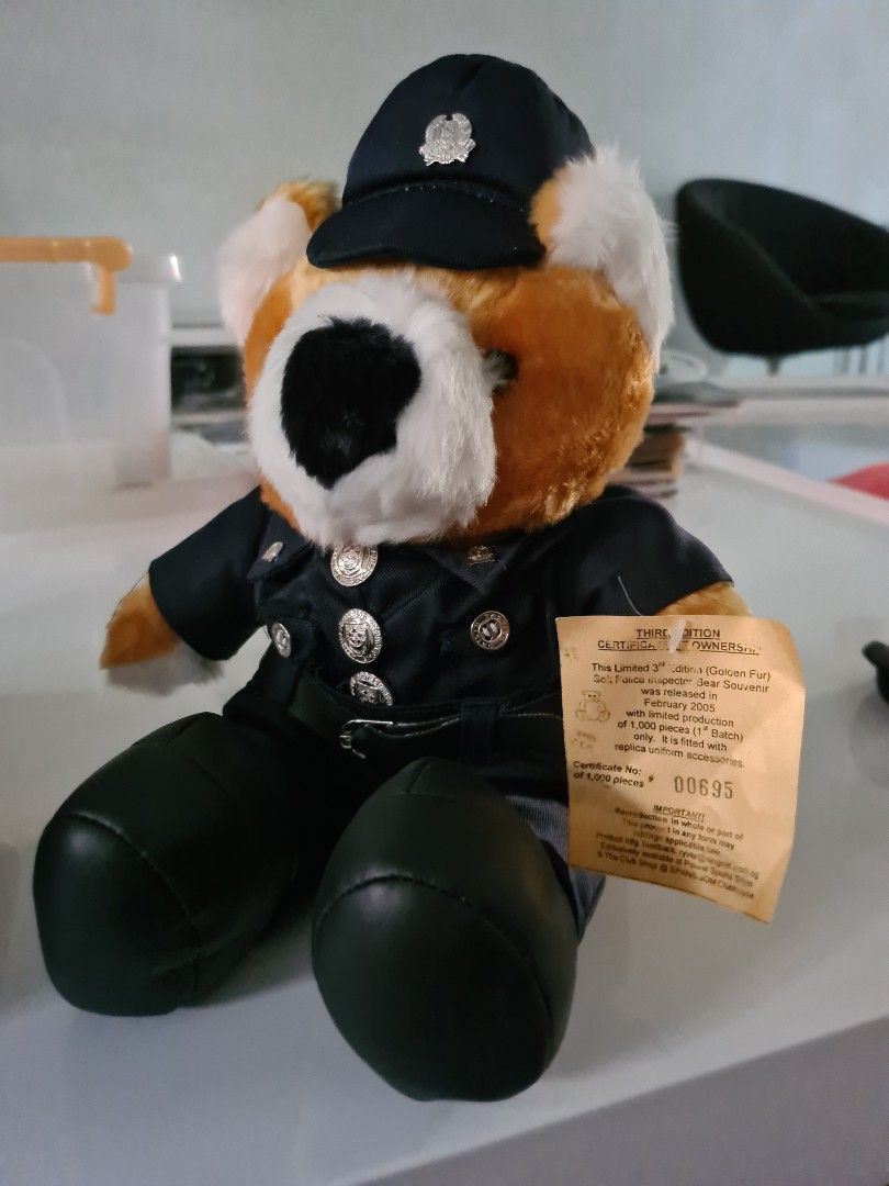 Police Teddy Bear (Limited Edition), Hobbies & Toys, Memorabilia ...