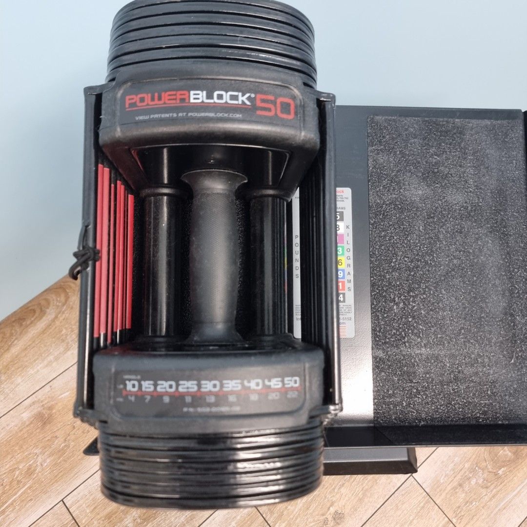 PowerBlock Sport 50 dumbbell, Sports Equipment, Exercise & Fitness ...