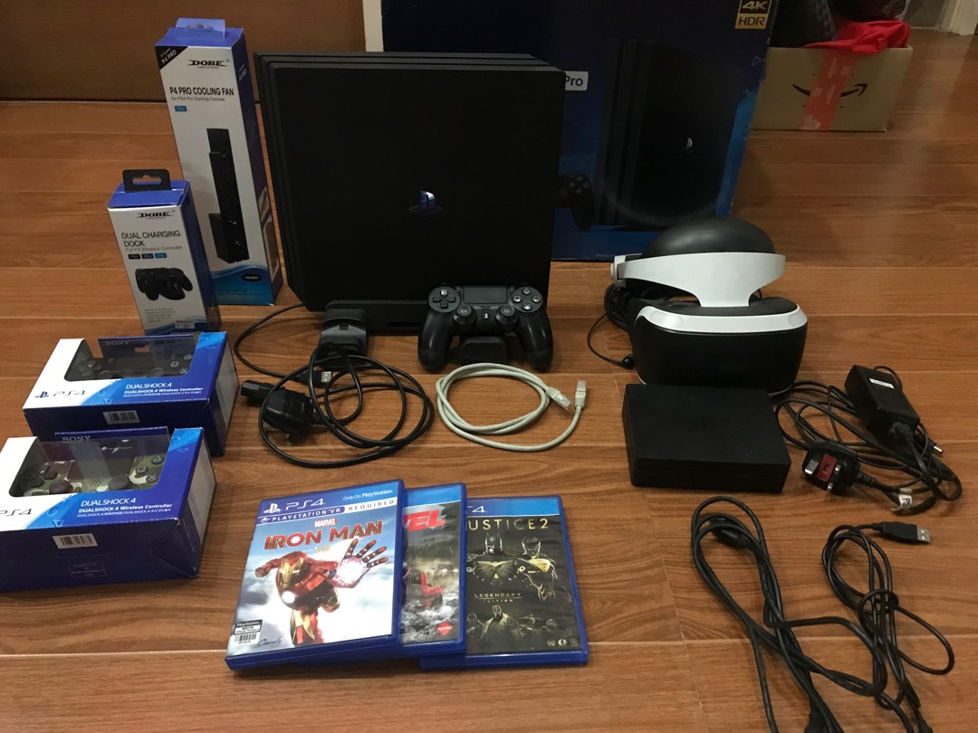 PS4 PRO SET and PS VR SET, Video Gaming, Video Game Consoles ...
