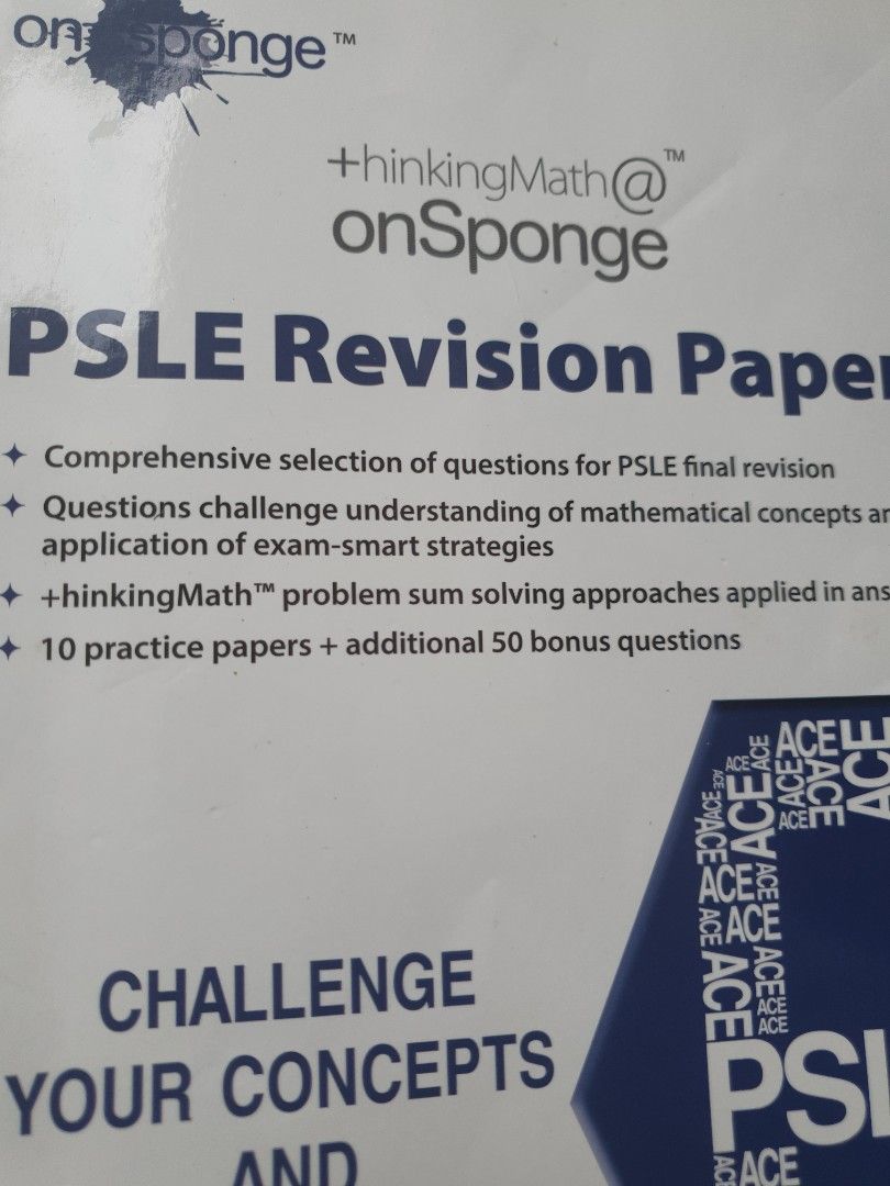 PSLE Maths practice book, Hobbies & Toys, Books & Magazines, Assessment ...