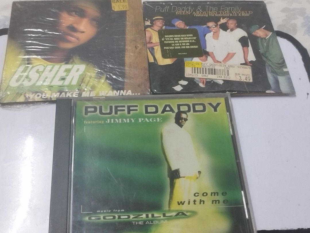 Puff daddy jimmy page cd godzilla come with me Usher single you make me wanna p. Diddy and ...