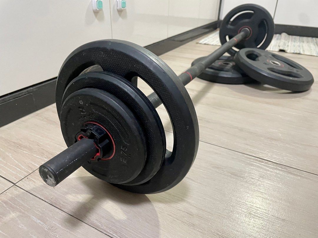 Pump Bar Weigh Training Kit 20KG with 10KG plates, Sports Equipment ...