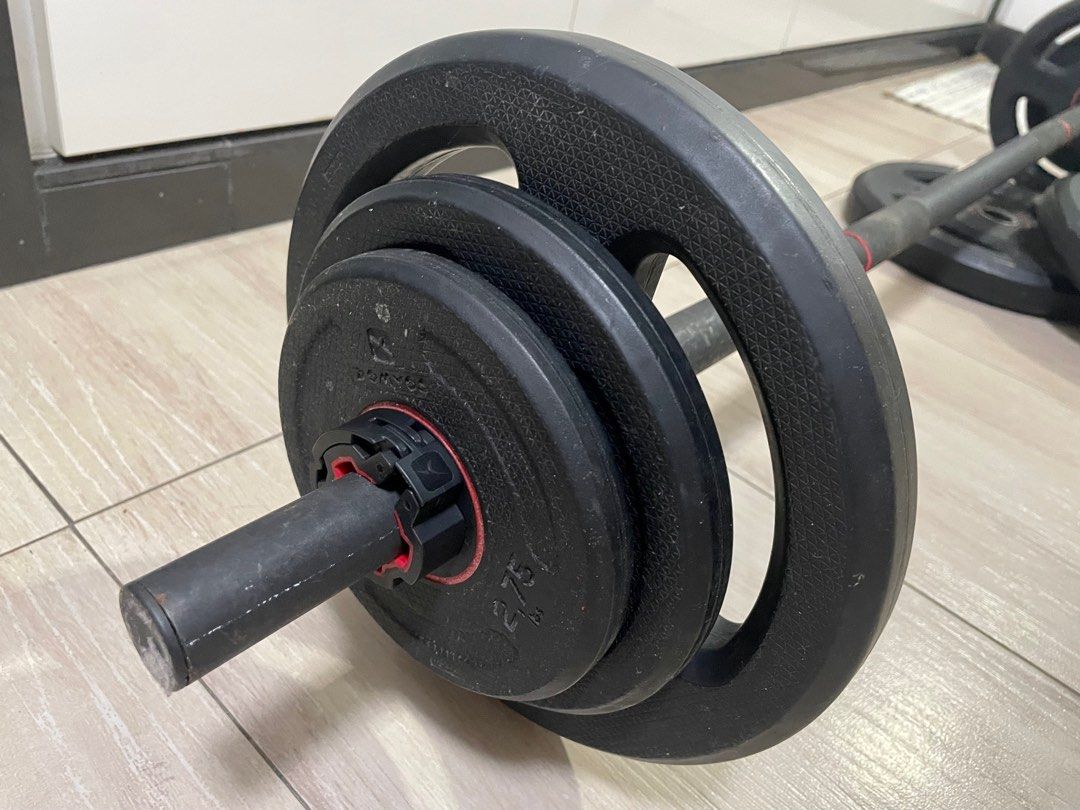 Pump Bar Weigh Training Kit 20KG with 10KG plates, Sports Equipment ...