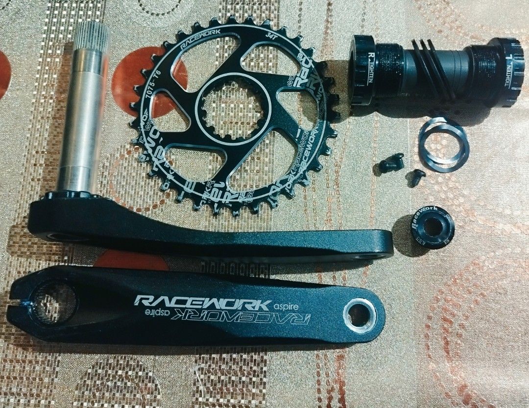 Racework Crankset crank gpx chainring, Sports Equipment, Bicycles ...