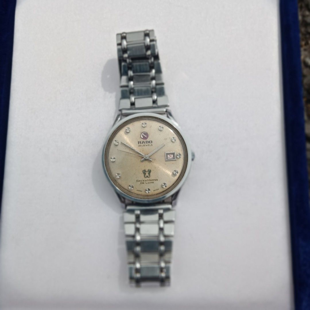 Rado Green Horse De Luxe Automatic Swiss Made 1968, Antik, Jam ...