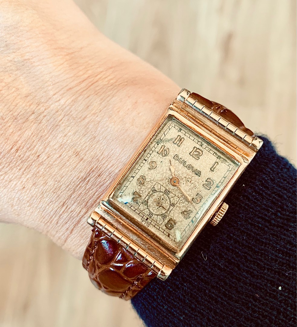 Rare - Bulova Gold tank Vintage watch, Luxury, Watches on Carousell