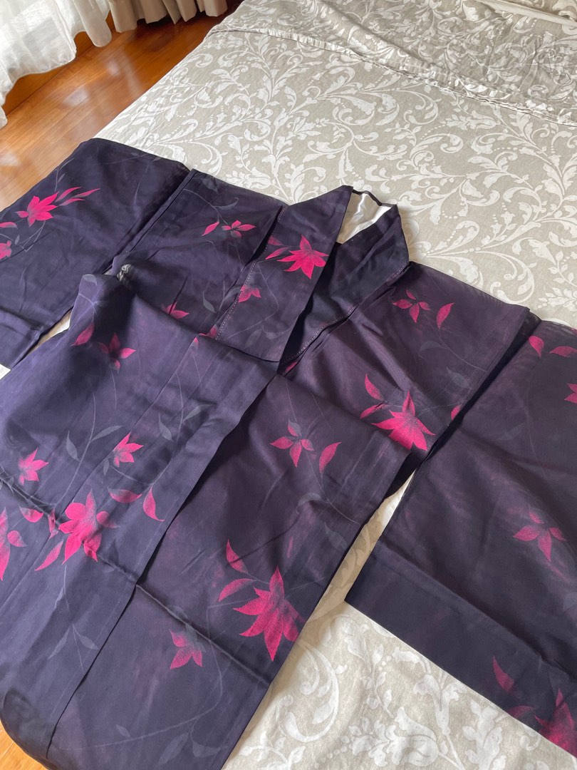 Rare Japanese Yukata See Through Black Womens Fashion Dresses And Sets Traditional And Ethnic
