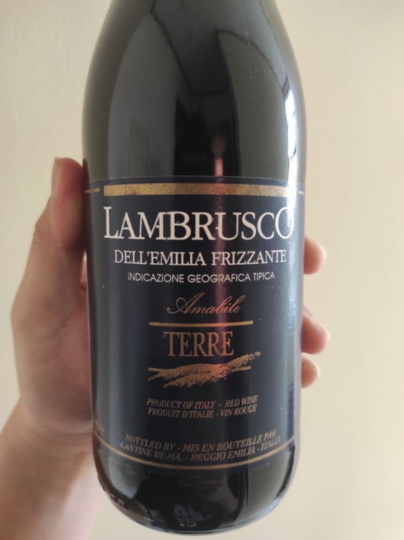 Red Wine Italy Terre Lambrusco Amabile 750ml Sweet On Carousell