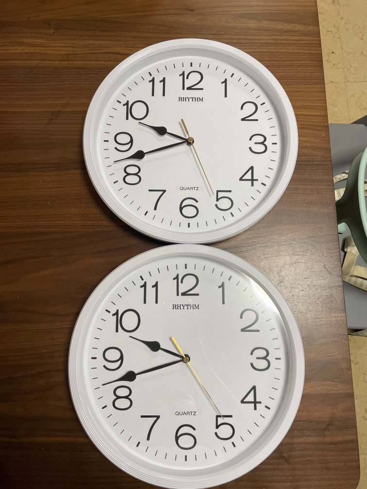 Rhythm Clock, Furniture & Home Living, Home Decor, Clocks on Carousell