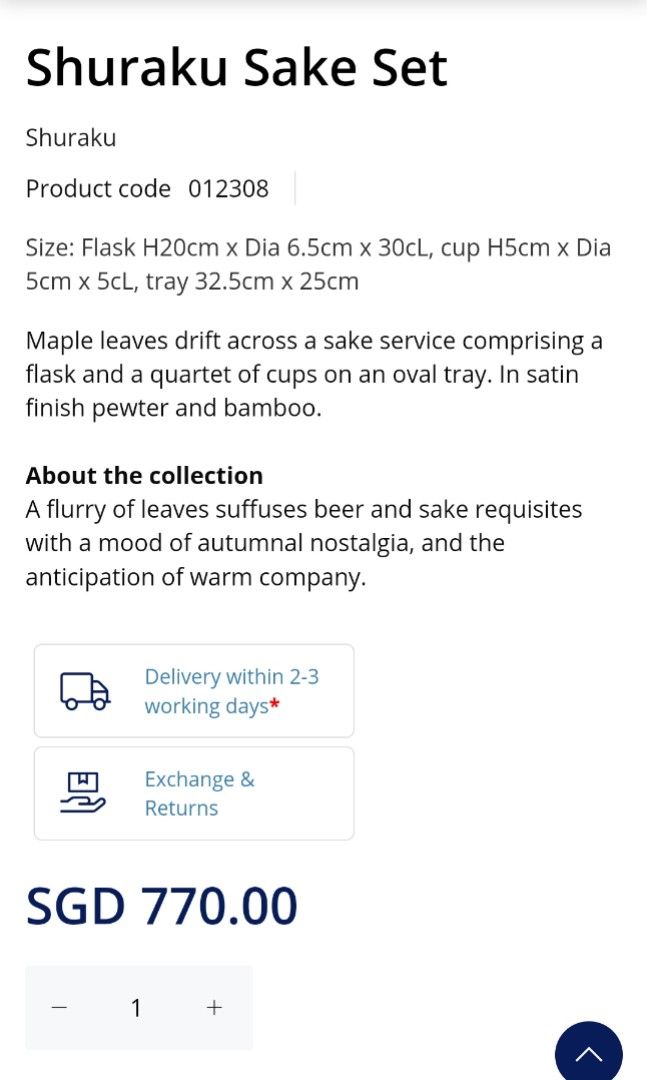 Royal Selangor Shuraku Sake Set, Furniture & Home Living, Kitchenware ...