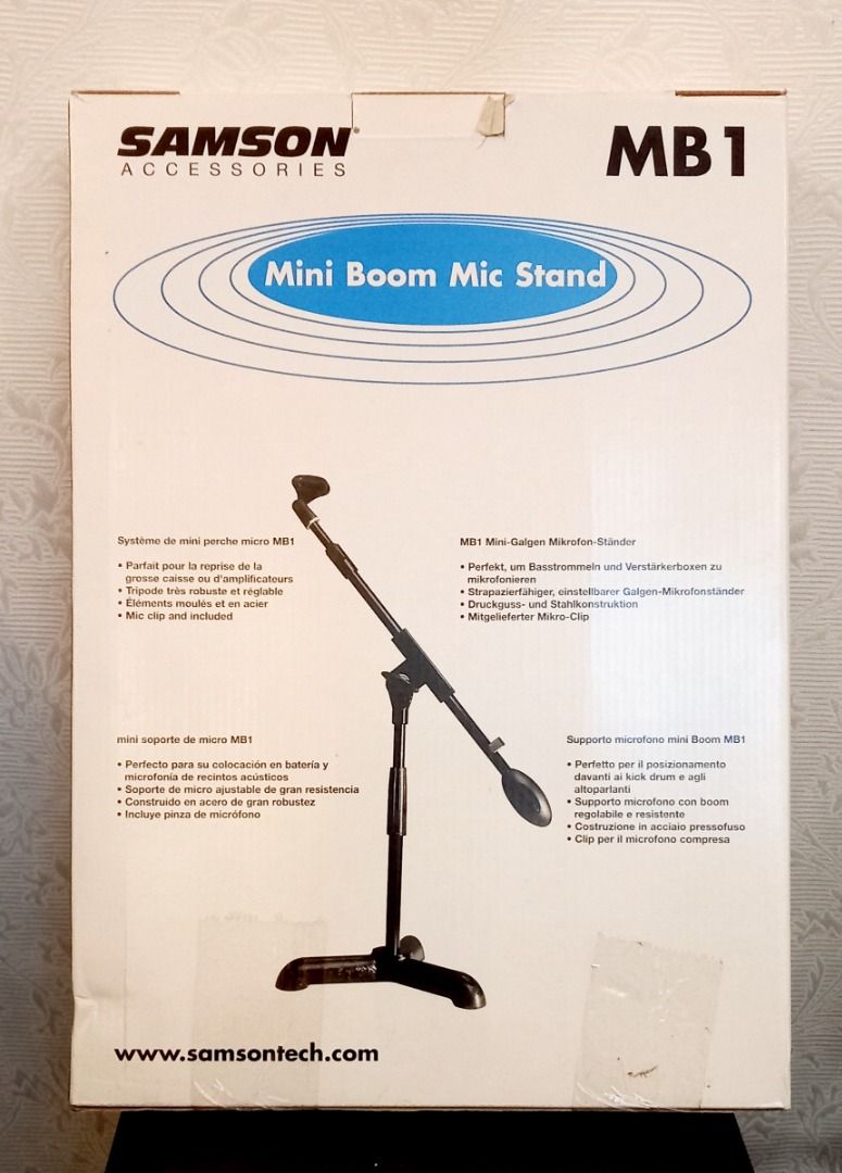 SAMSON Mini Boom Mic Stand, Hobbies & Toys, Music & Media, Music ...