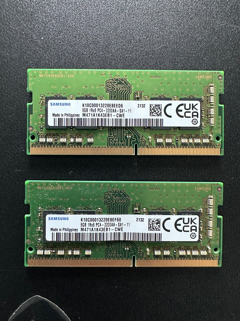 Samsung 16GB (8GB x 2) SODIMM DDR4 3200MHz RAM, Computers & Tech, Parts ...