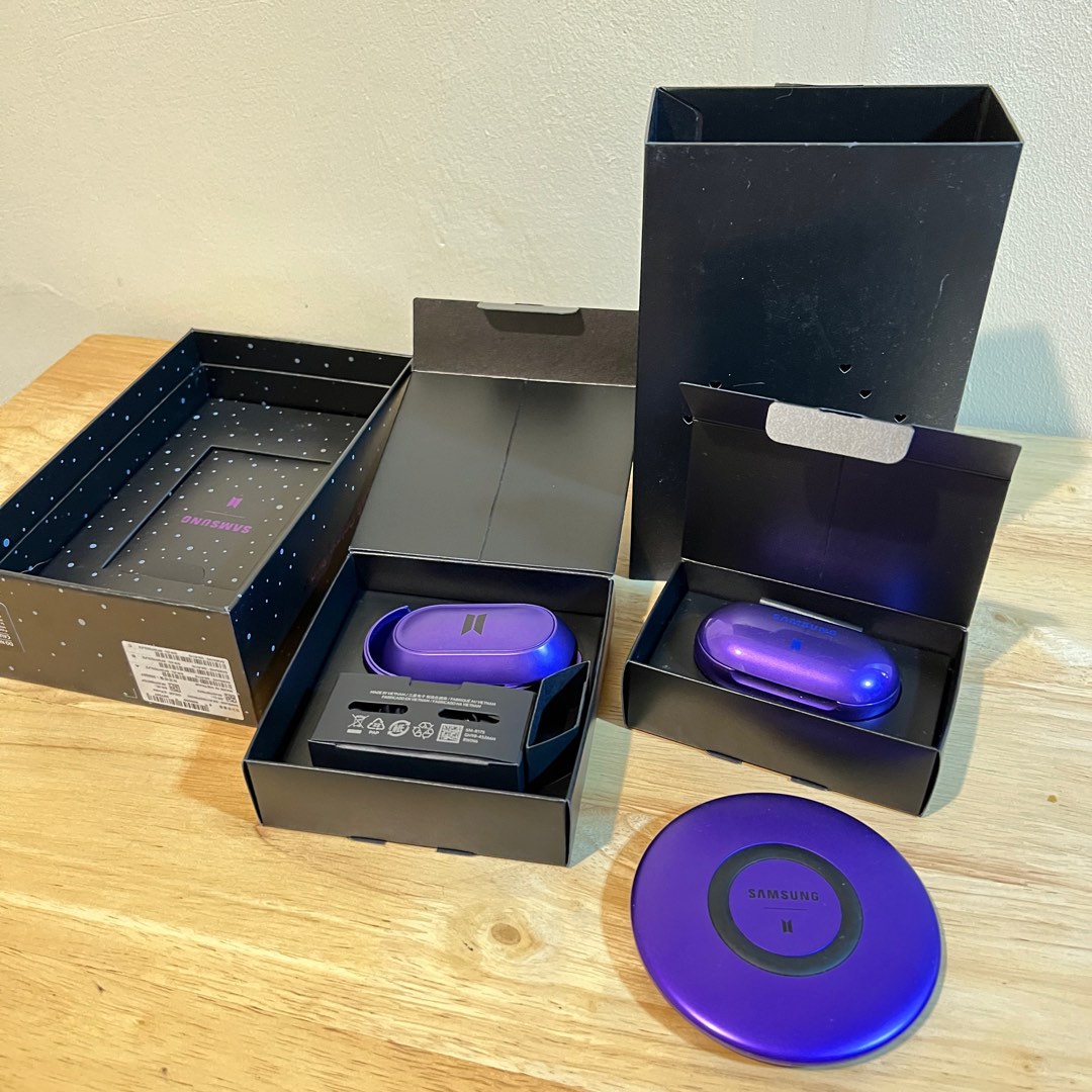 Samsung Galaxy Buds+ with Wireless Charger - BTS edition on Carousell