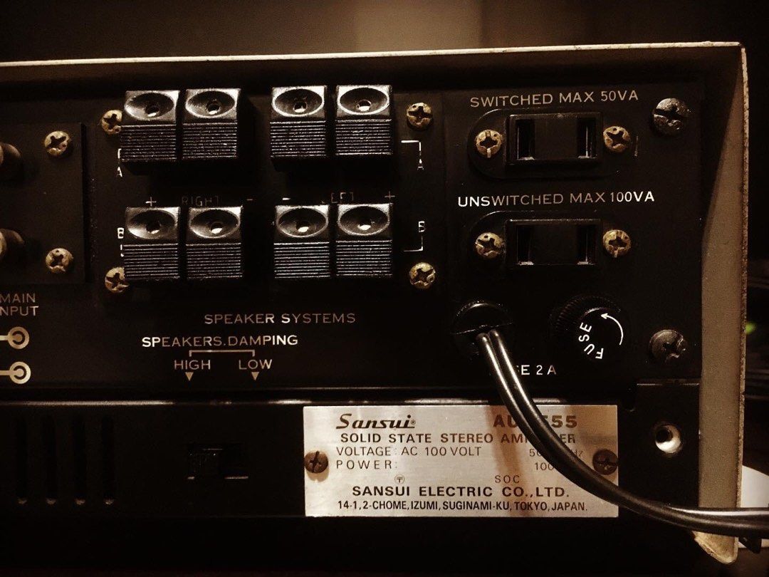 Sansui AU-555 Solid State Stereophonic Amplifier, Audio, Soundbars ...