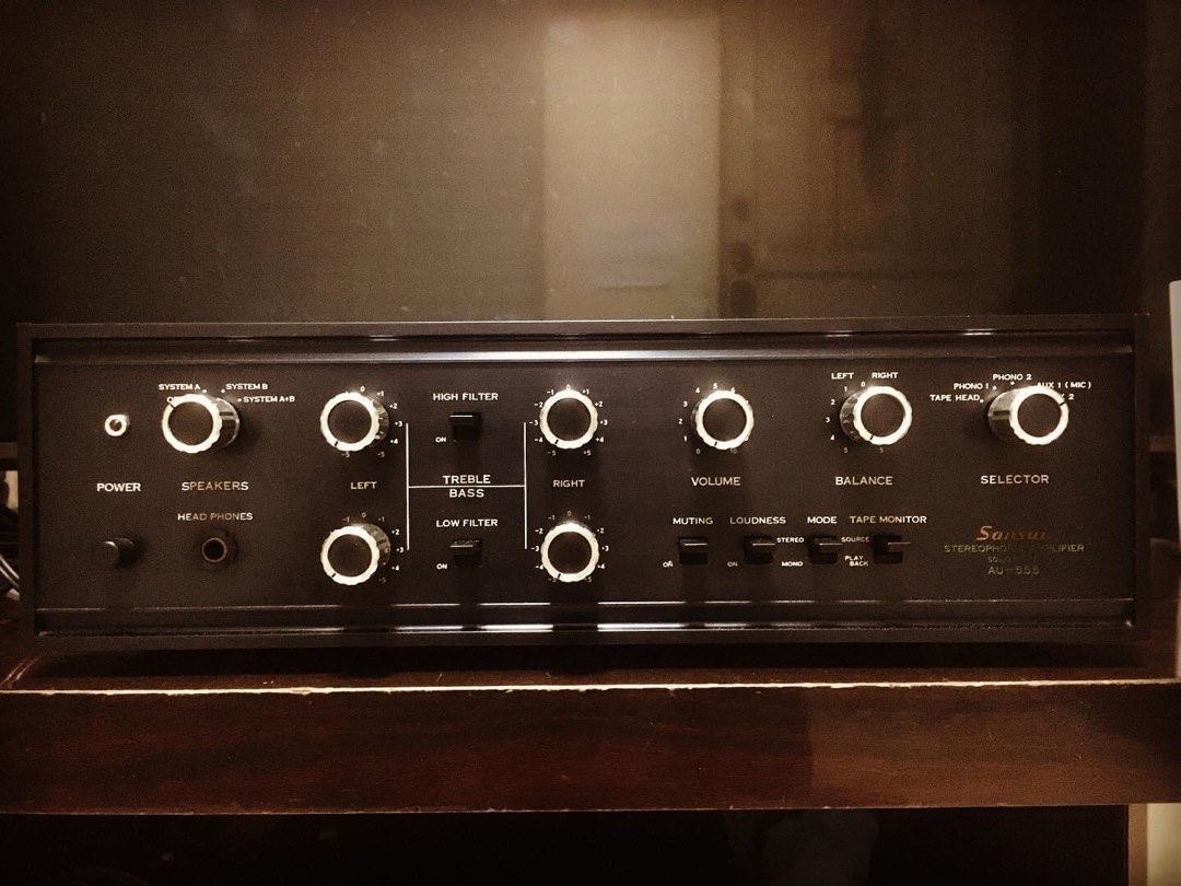 Sansui AU-555 Solid State Stereophonic Amplifier, Audio, Soundbars ...