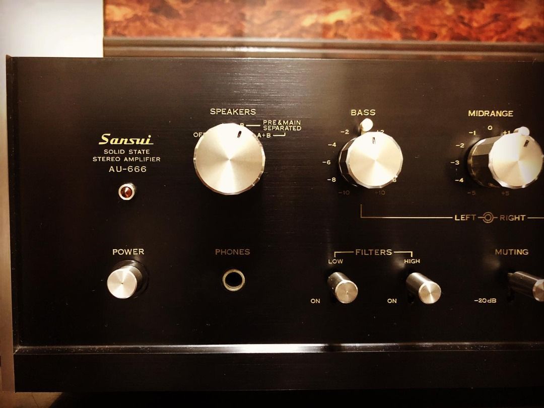 Sansui AU-666 Solid State Stereo Amplifier, Audio, Soundbars, Speakers ...