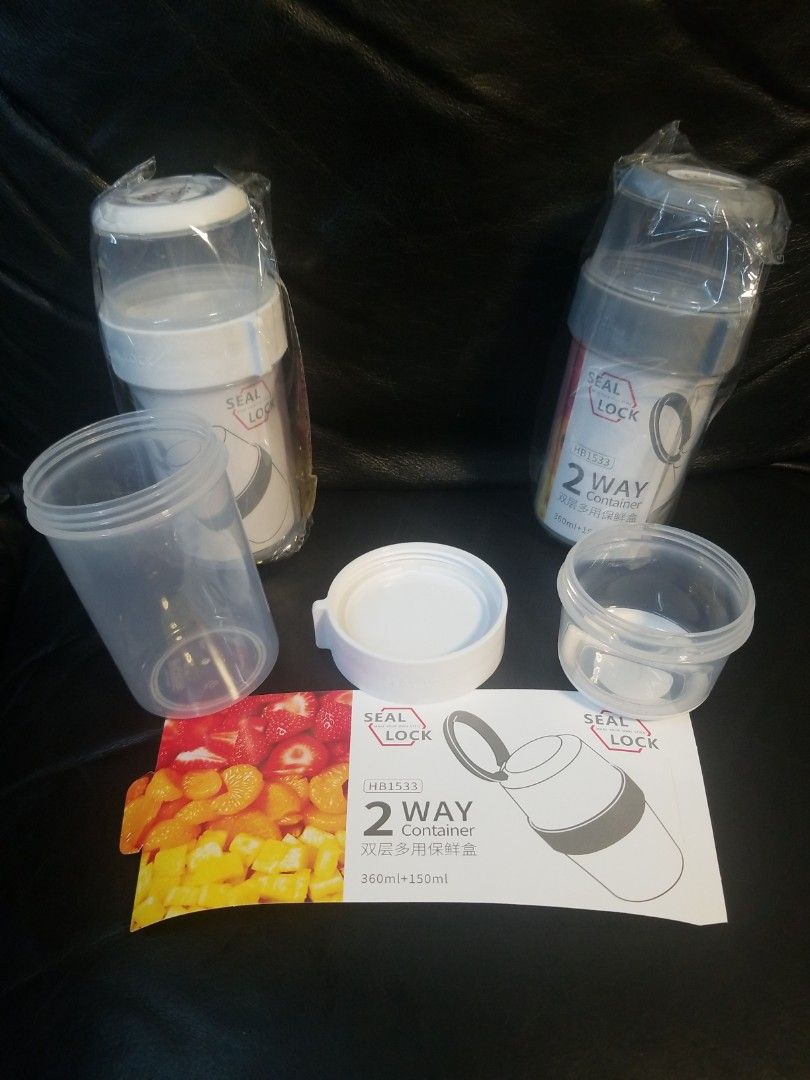Seal n Lock 2 way Container 雙層多用保鮮盒, 傢俬＆家居, 廚具和餐具, 廚水杯、水壺 - Carousell