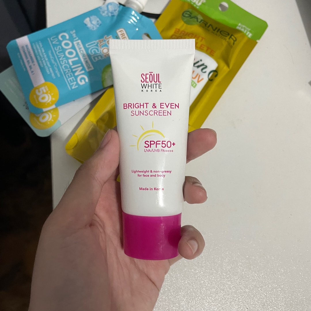 Seoul White Sunscreen, Beauty & Personal Care, Face, Face Care on Carousell