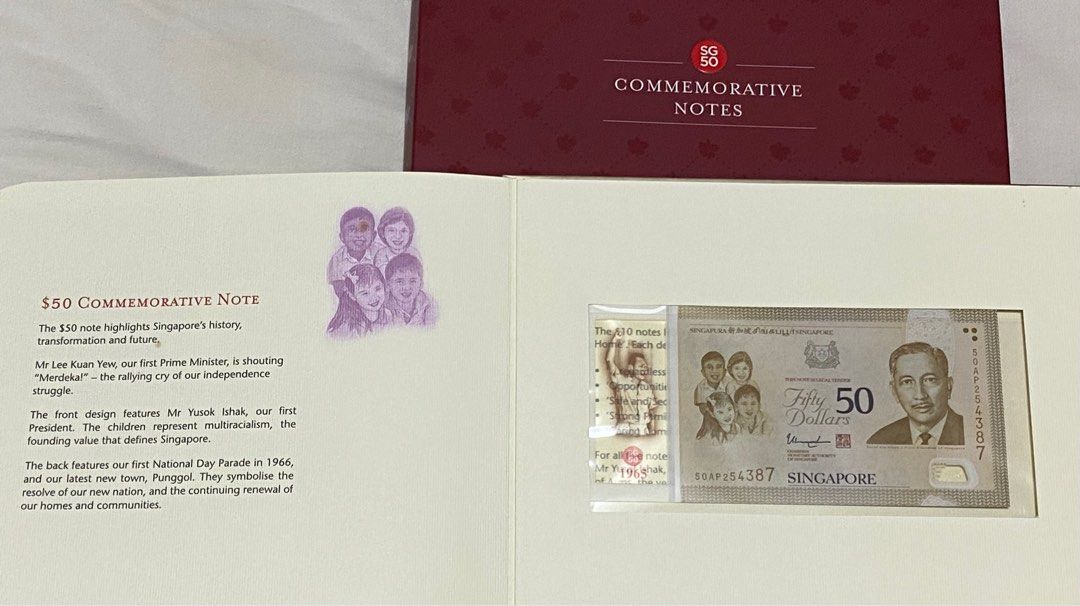 SG50 Commemorative Notes, Hobbies & Toys, Memorabilia & Collectibles ...