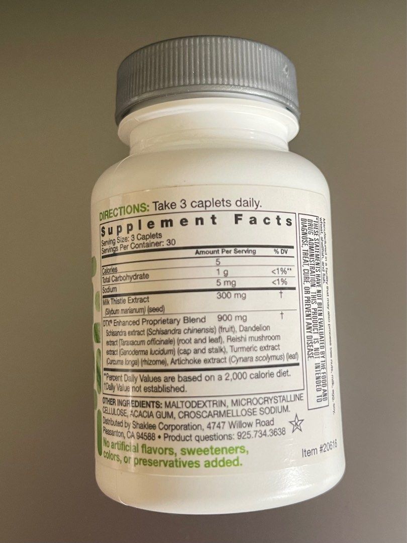 Shaklee Liver DTX Complex, Health & Nutrition, Health Supplements ...