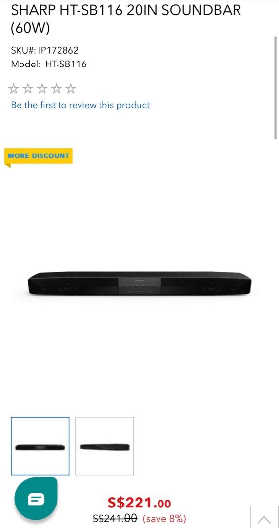 Sharp sound bar home theatre, TV & Home Appliances, TV & Entertainment, Entertainment Systems ...