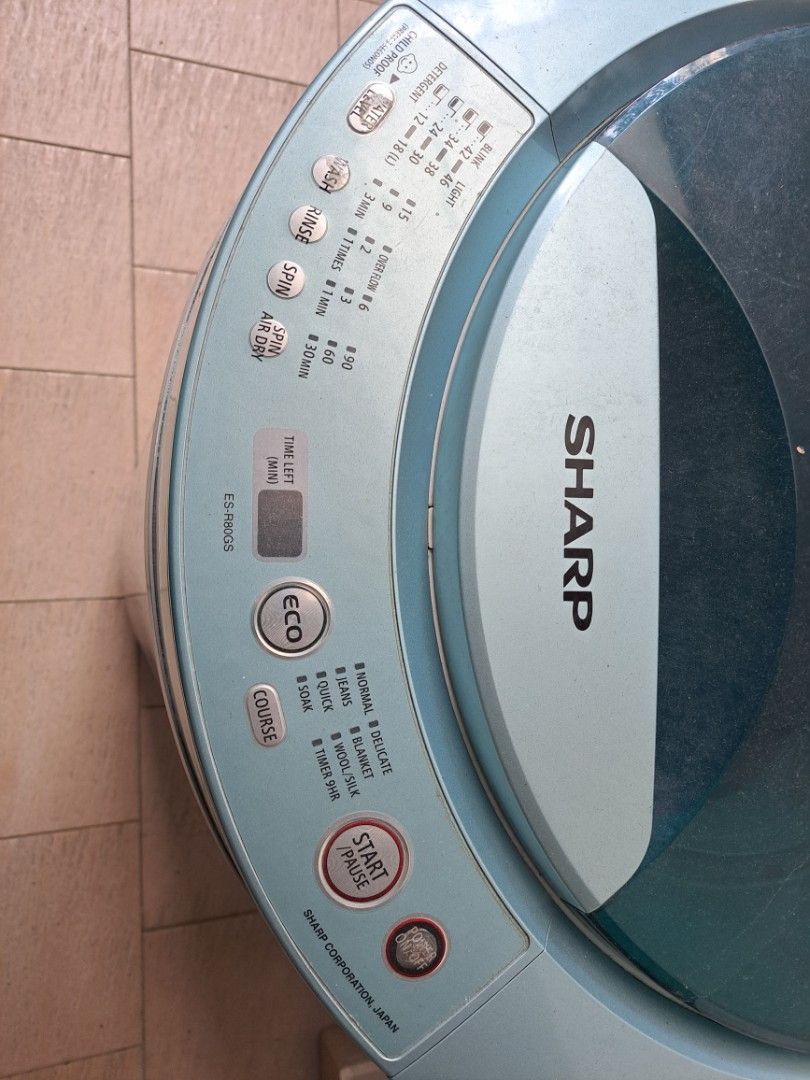 SHARP Top load washing machine / washer, TV & Home Appliances, Washing ...