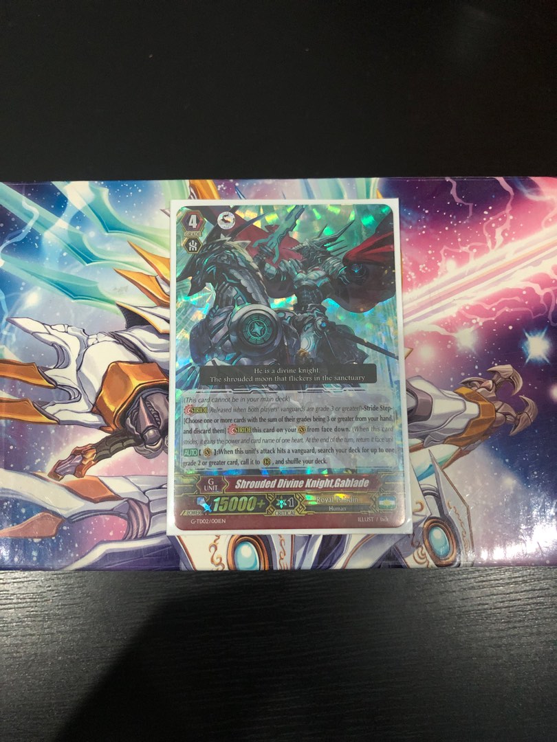 CARDFIGHT VANGUARD (GRADE 4) Shrouded Divine Knight, Gablade, Hobbies & Toys, Toys & Games on ...