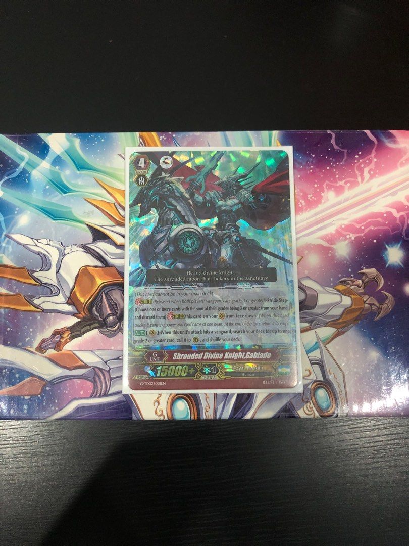 CARDFIGHT VANGUARD (GRADE 4) Shrouded Divine Knight, Gablade, Hobbies & Toys, Toys & Games on ...